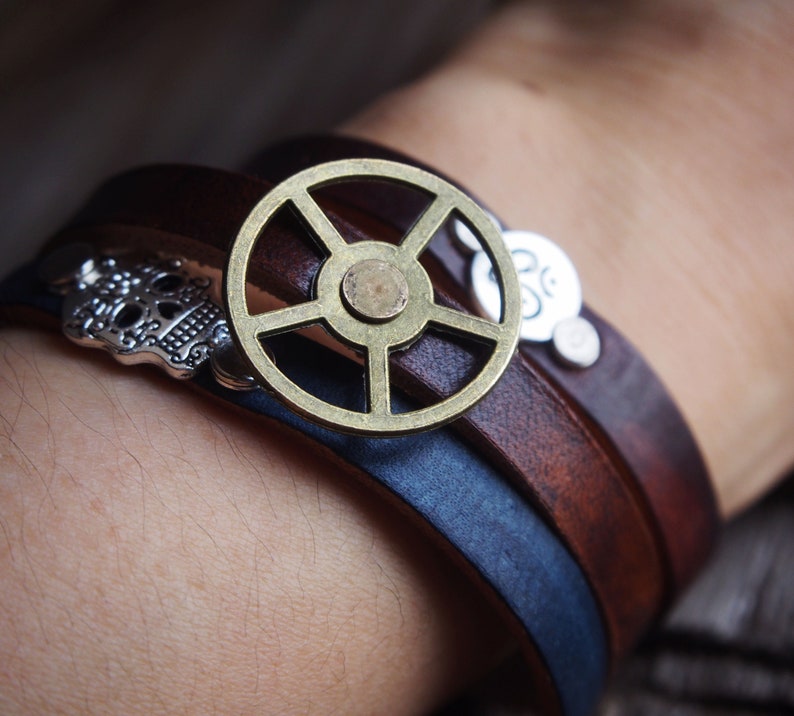 Couples Leather Bracelets MEN WOMEN Leather Bracelets - Etsy