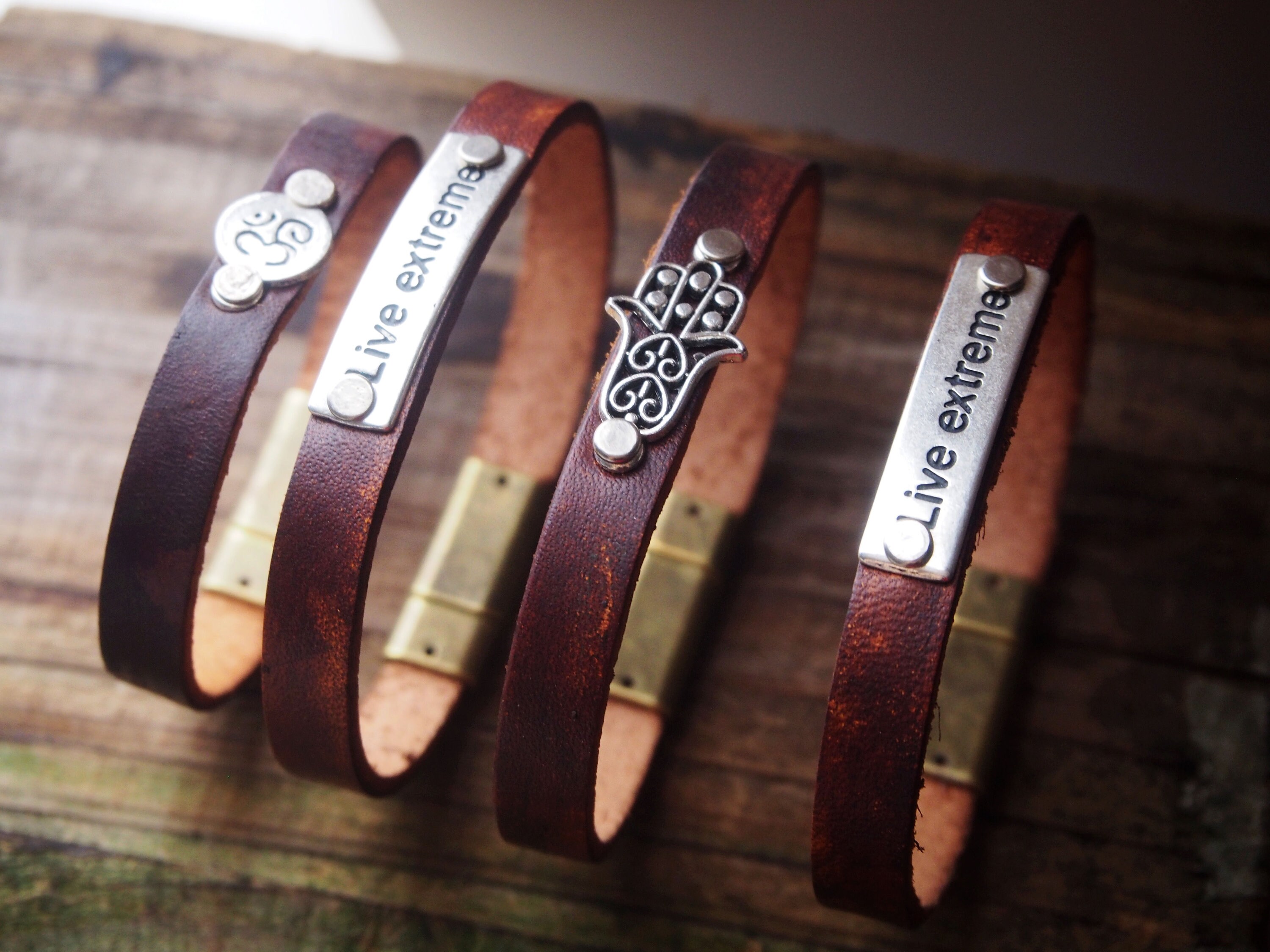Custom Bracelets, MENS Leather Bracelets, Womens Leather Bracelets ...