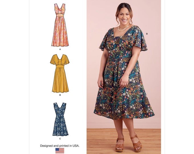 Simplicity 9325 Sewing Pattern, Misses & Plus Size Easy to Sew Pull-on ...