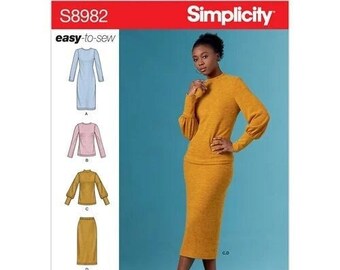 Simplicity 9020 Misses' and Plus Size Easy to Sew Knit Sleepwear Tops ...