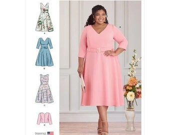 Simplicity S9702 Sewing Pattern, Misses' & Plus Size Empire Waist ...