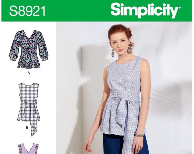 Simplicity S8921 Sewing Pattern, Misses and Women's Plus Size Back ...