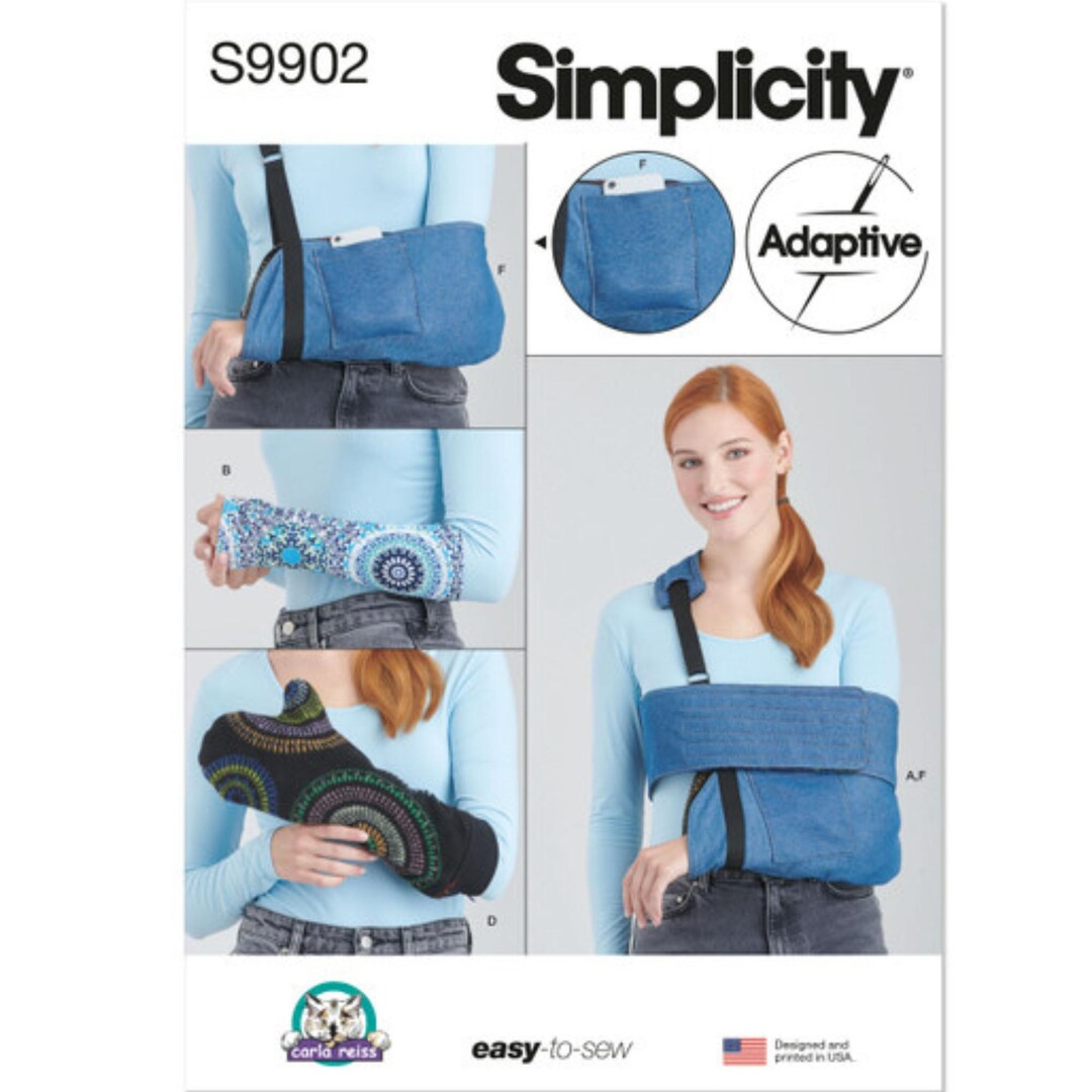 Simplicity S9902 Sewing Pattern for Easy to Sew Adaptive Arm Sling in ...