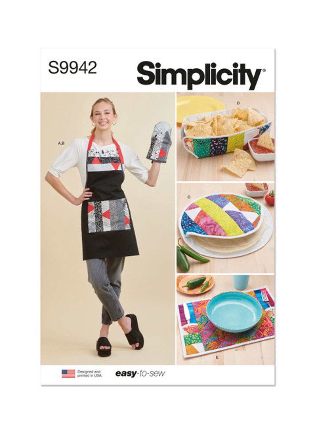 Simplicity S9942 Sewing Pattern for Easy to Sew Quilted Kitchen ...