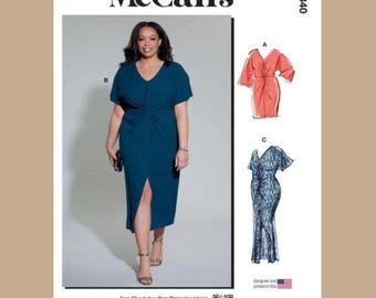 Simplicity S8875 Sewing Pattern, Misses and Women's Plus Size Deep V ...