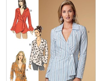 Butterick B6856 Sewing Pattern, Misses' and Plus Size Easy to Sew Long ...