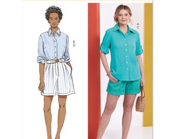 Butterick B6680 Sewing Pattern, Misses' and Women's Plus Size Easy Sew ...