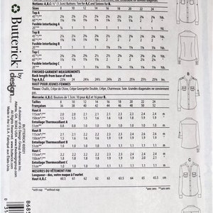 Butterick B6856 Sewing Pattern Misses' and Plus Size Easy - Etsy