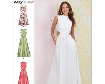 Mccall's M8348 Sewing Pattern for Misses' Easy Sew Knit Pullover Dress ...