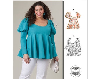Simplicity S9548 Sewing Pattern, Women's Easy to Sew Tunic and Top With ...