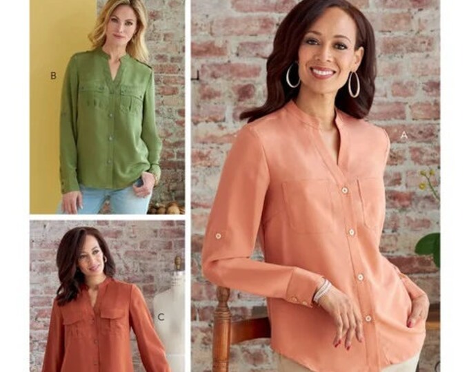 Butterick B6856 Sewing Pattern, Misses' and Plus Size Easy to Sew Long ...