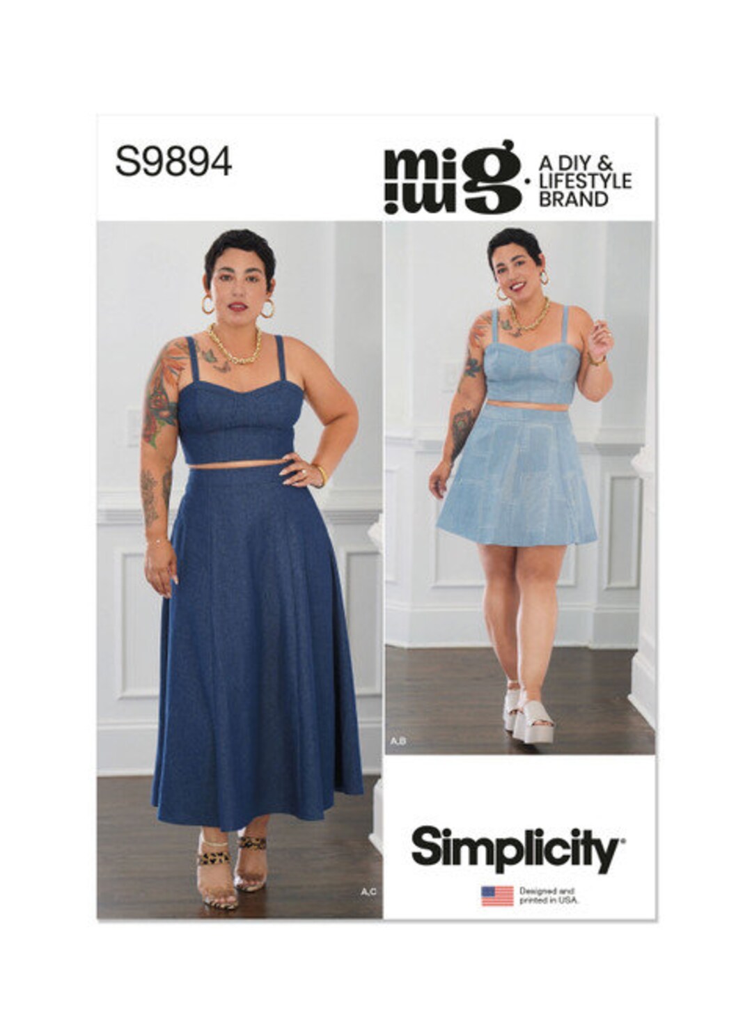 Simplicity S9894 Sewing Pattern for Misses' and Women's Cropped Corset ...