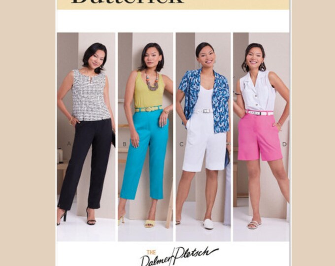 Butterick Pattern B6944 Sewing Pattern for Misses Pants in Four Lengths ...