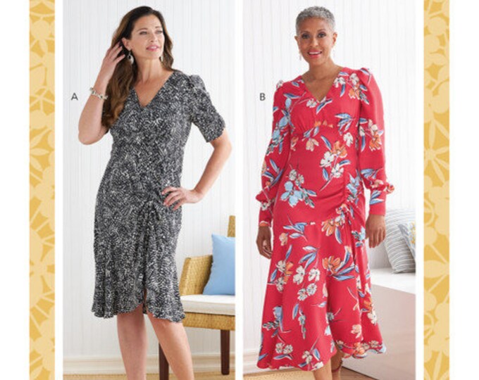 Simplicity S8875 Sewing Pattern, Misses and Women's Plus Size Deep V ...