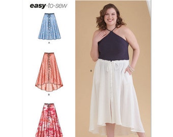 Butterick B6934 Sewing Pattern for Misses' Side Tie Wrap Skirt in Two ...