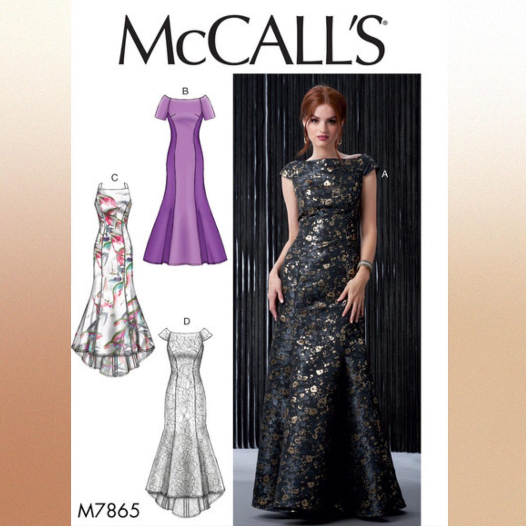 Mccall's M7865 Sewing Pattern for Misses' Easy to Sew Lined Floor ...