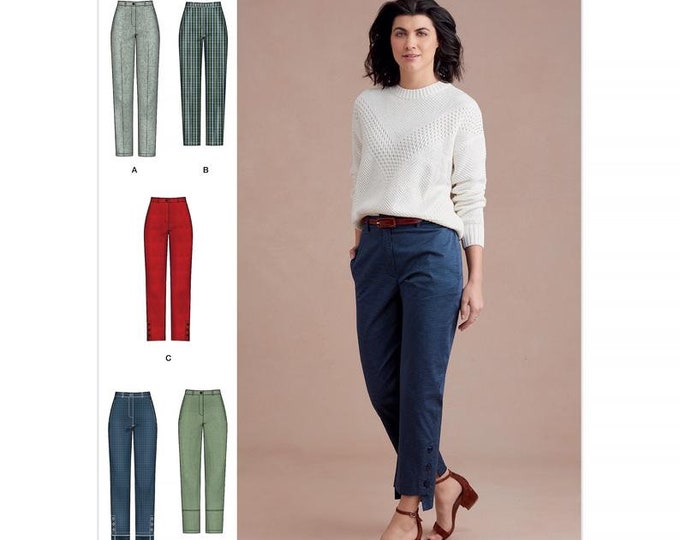Simplicity S8957 Sewing Pattern, Misses & Plus Size Slim Leg Pants ...