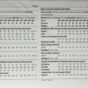 Butterick B6927 Sewing Pattern for Women's Pullover Dress and Sash ...