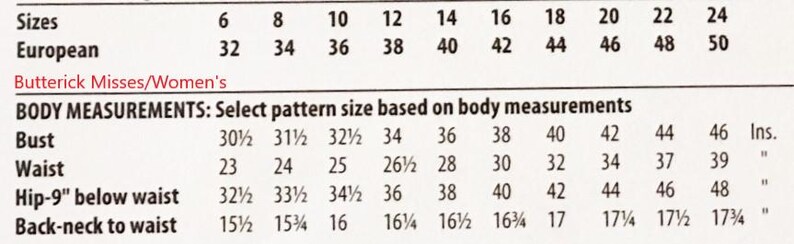 Butterick B7001 Sewing Pattern for Misses Easy to Sew Loose Fitting ...