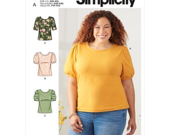Simplicity S9548 Sewing Pattern, Women's Easy to Sew Tunic and Top With ...
