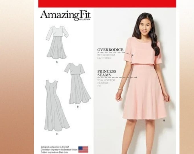 Simplicity 8047 Sewing Pattern for Misses Amazing Fit Dresses, Sleeve ...