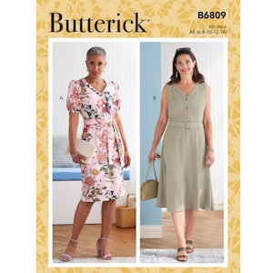 Butterick 6809 Sewing Pattern for Misses' and Plus Size Easy to Sew ...