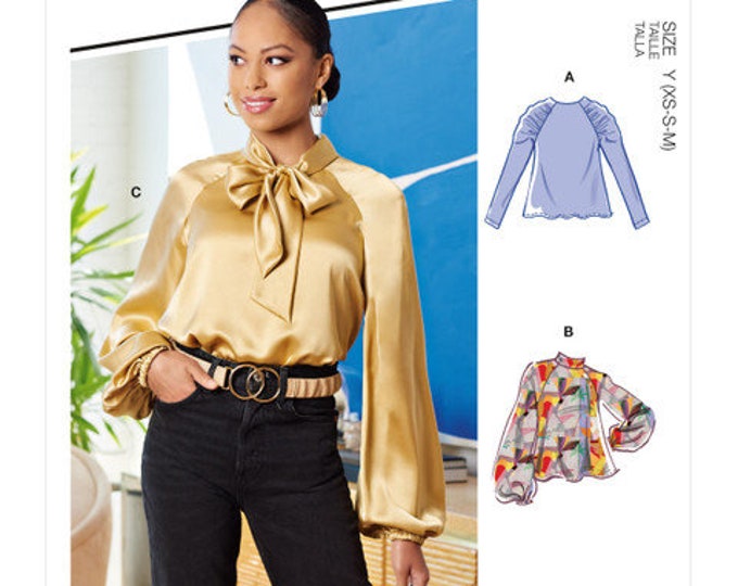 Mccall's M8147 Sewing Pattern for Misses' Pullover Raglan Sleeve Tops ...