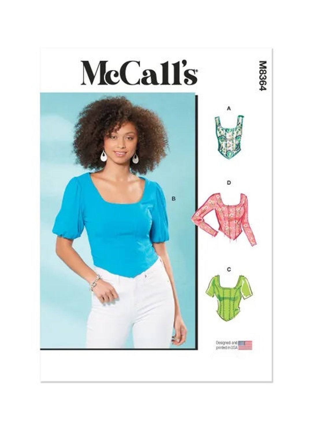 Mccall's M8364 Sewing Pattern, Misses' and Plus Size Easy to Sew Knit ...
