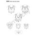 Misses-plus Size Knit Sports Bra Sewing Pattern, Knit Sports Bra Cup ...