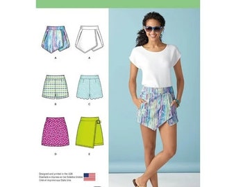 Simplicity Sewing Pattern 1370 Misses' Shorts, Skort and Skirt - Etsy