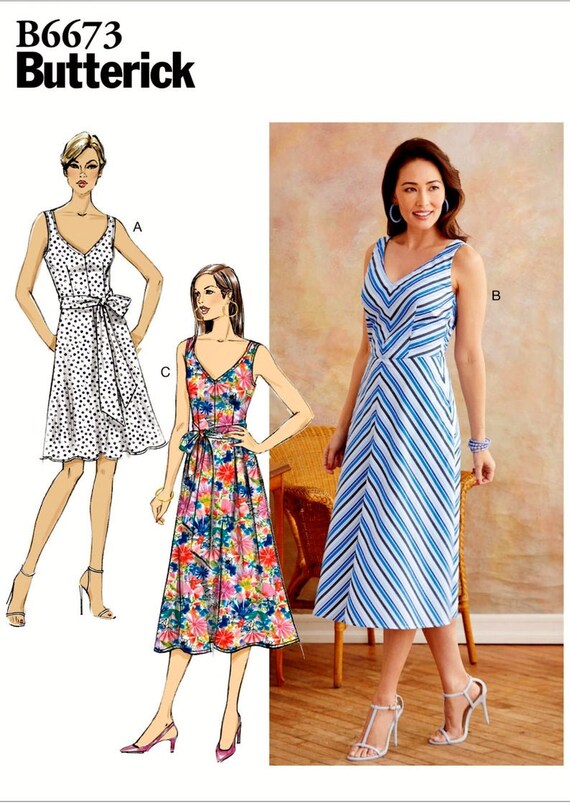 Butterick 6673 Misses or Women's Plus Size Easy Sewing - Etsy
