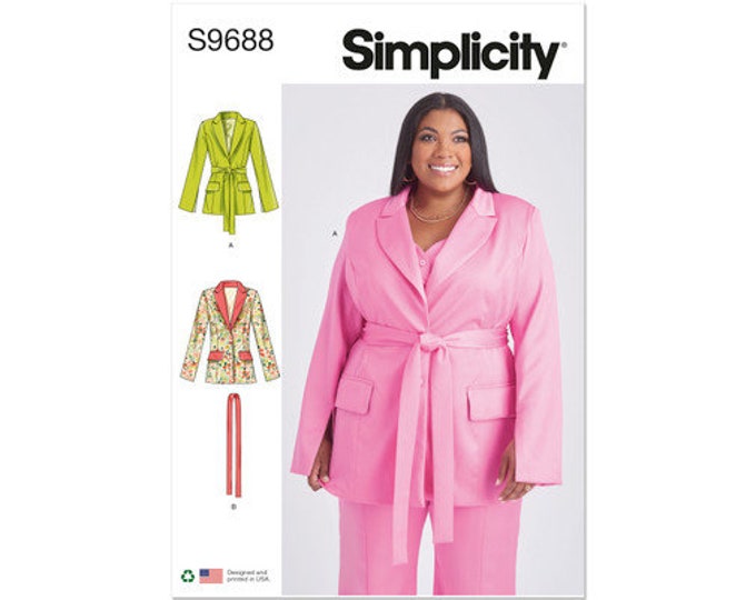 Simplicity S9468 Sewing Pattern, Misses' and Women's Plus Size Easy to ...