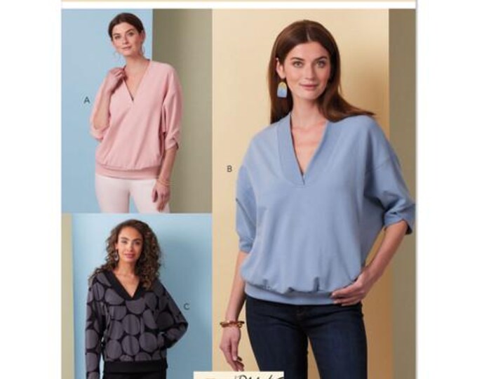 Butterick B6996 Sewing Pattern for Misses Loose Fitting Pullover Knit ...