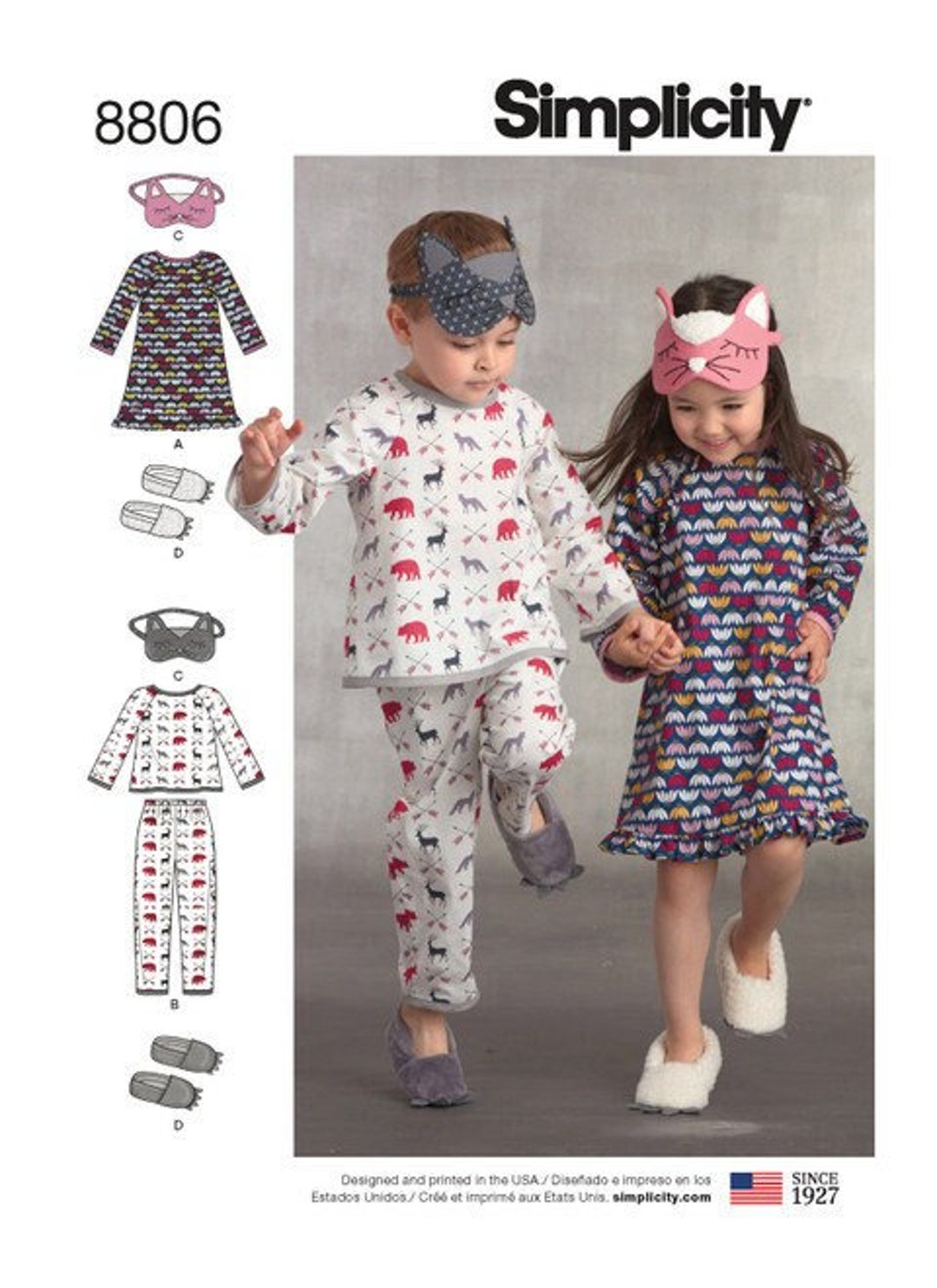 Simplicity S8806 Sewing Pattern for Children's Dress, Top, Pants, Eye ...