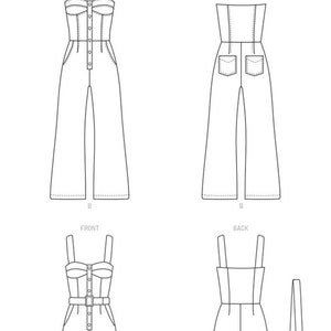 Mccall's M8101 Sewing Pattern, Misses & Plus Size Front Button Romper ...