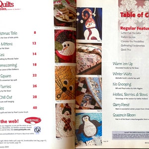 Quick Quilts Holiday Craft Magazine by Mccall's January 2005 Edition ...