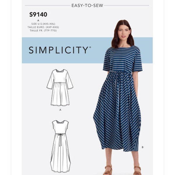 Easy Dress Pattern for Women - Etsy