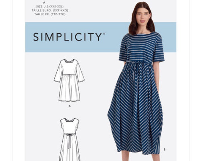 Simplicity S9140 Sewing Pattern, Misses' and Women's Easy Sew Relaxed ...