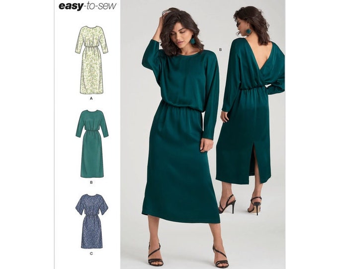 Butterick B6680 Sewing Pattern, Misses' and Women's Plus Size Easy Sew ...