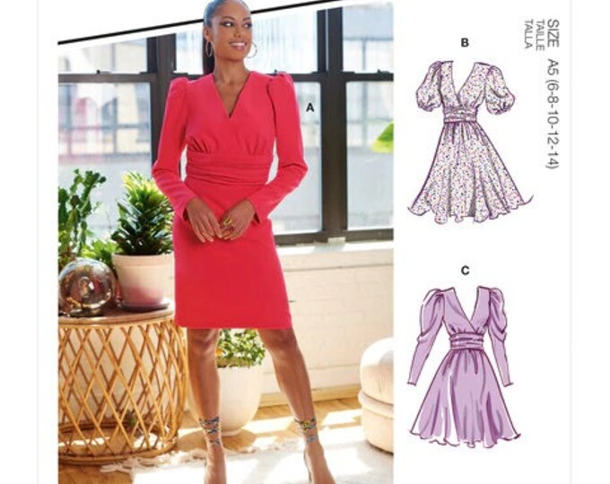 Simplicity S8875 Sewing Pattern, Misses and Women's Plus Size Deep V ...