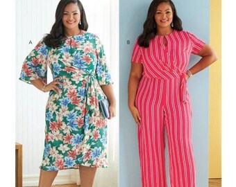 Butterick 6351 Sewing Pattern, Misses' and Plus Size Easy to Sew Tulip ...