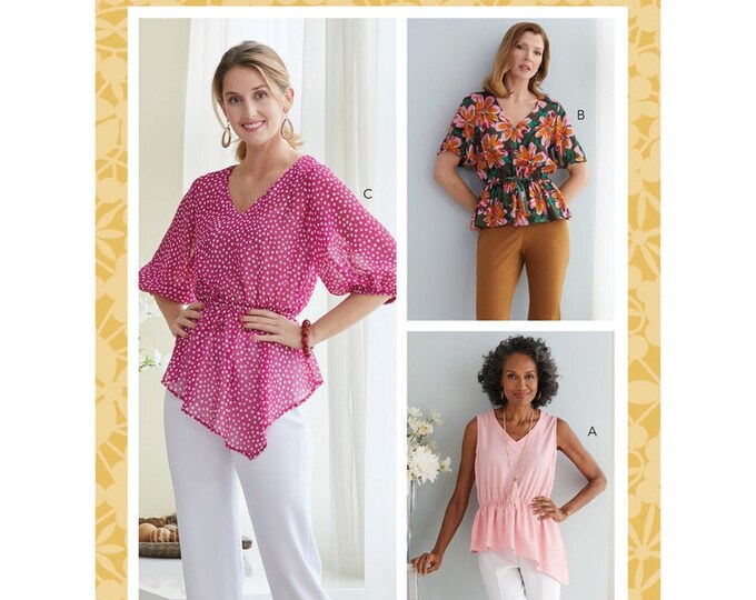 Butterick B6764 Sewing Pattern, Misses and Women's Plus Size Easy to ...