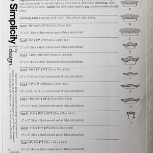 Simplicity S9733 Sewing Pattern, Easy to Sew Microwave Bowl and ...
