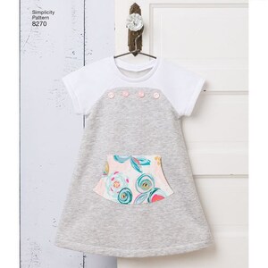 Simplicity 8270 Toddler Girls Knit Sportswear From Ruby Jeans Closet ...