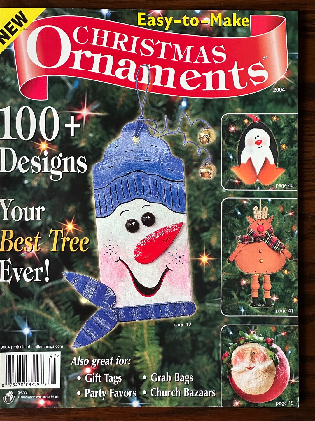 Christmas Ornament Magazine by Crafts N' Things, Easy to Make Tree ...
