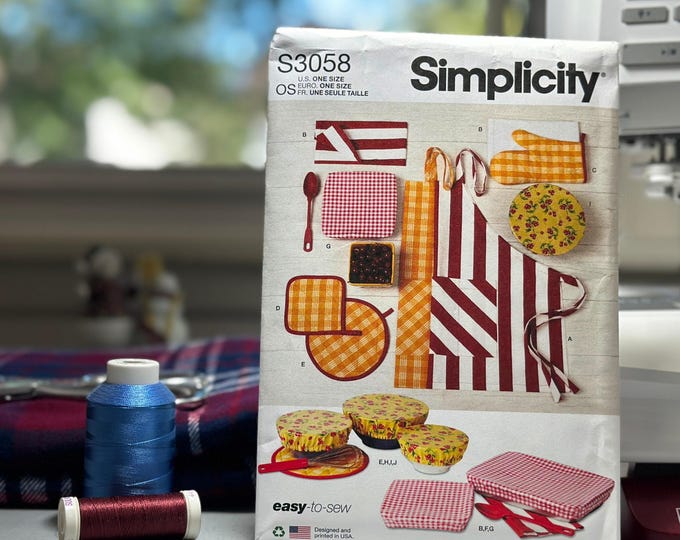 Simplicity S3058 Sewing Pattern for Kitchen Essentials With BBQ Style ...