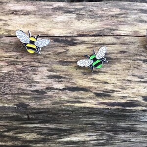 Bee Enamel Pin Badge various Colours - Etsy UK