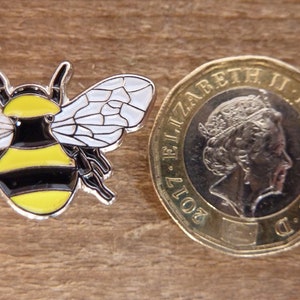 Bee Enamel Pin Badge various Colours - Etsy UK