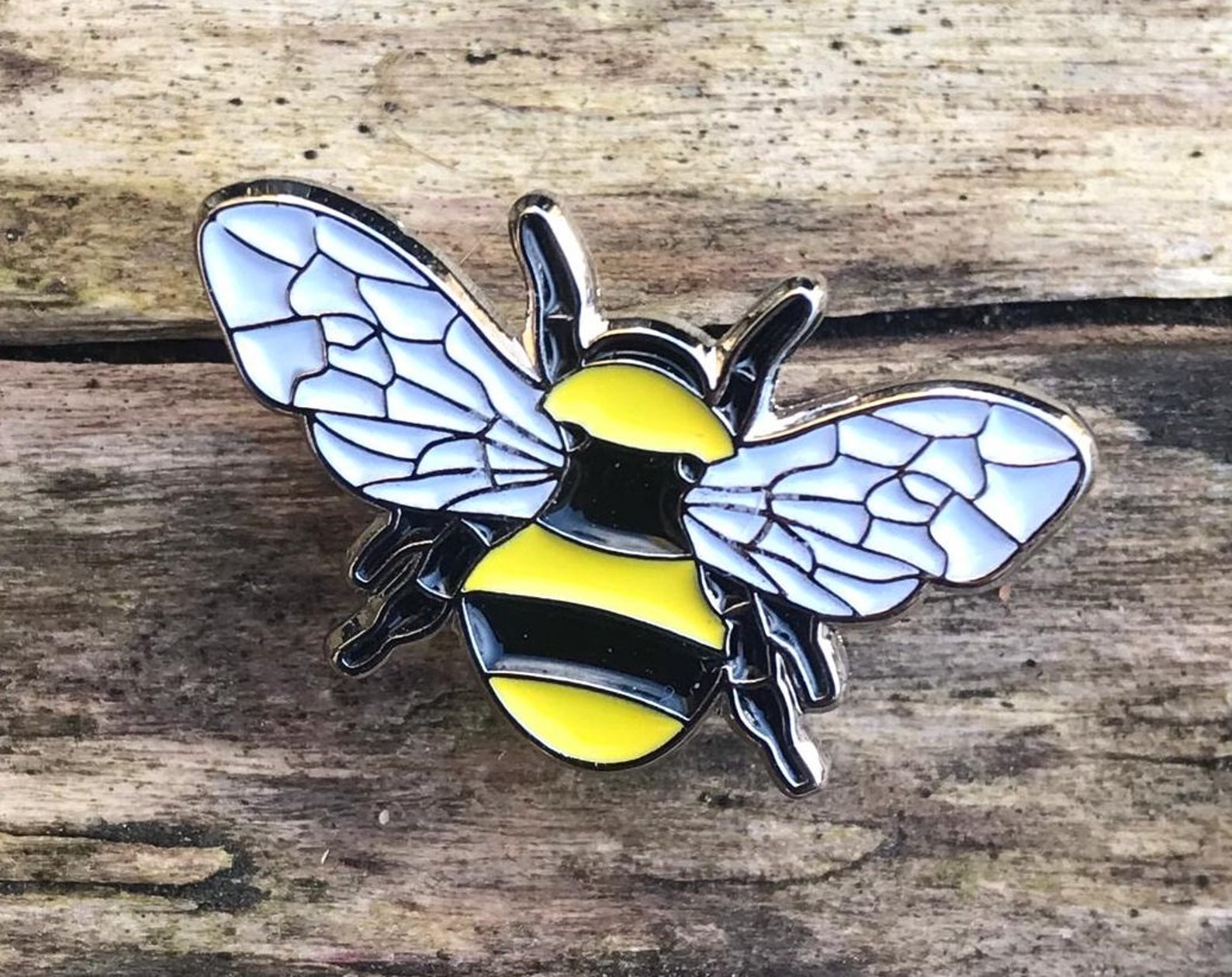 Bee Enamel Pin Badge various Colours | Etsy UK