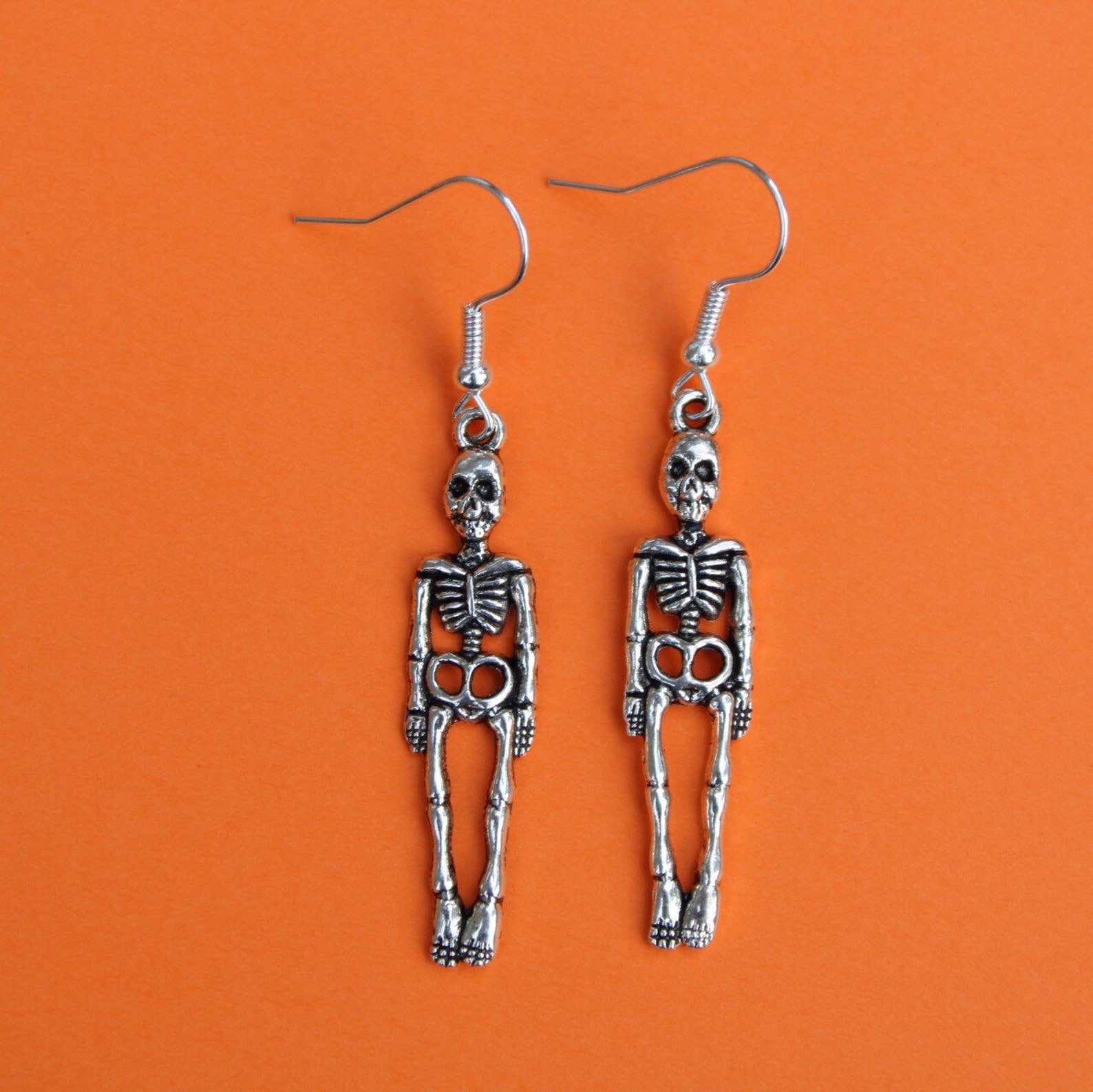 Billy Bones Skeleton Halloween Earrings - Etsy UK